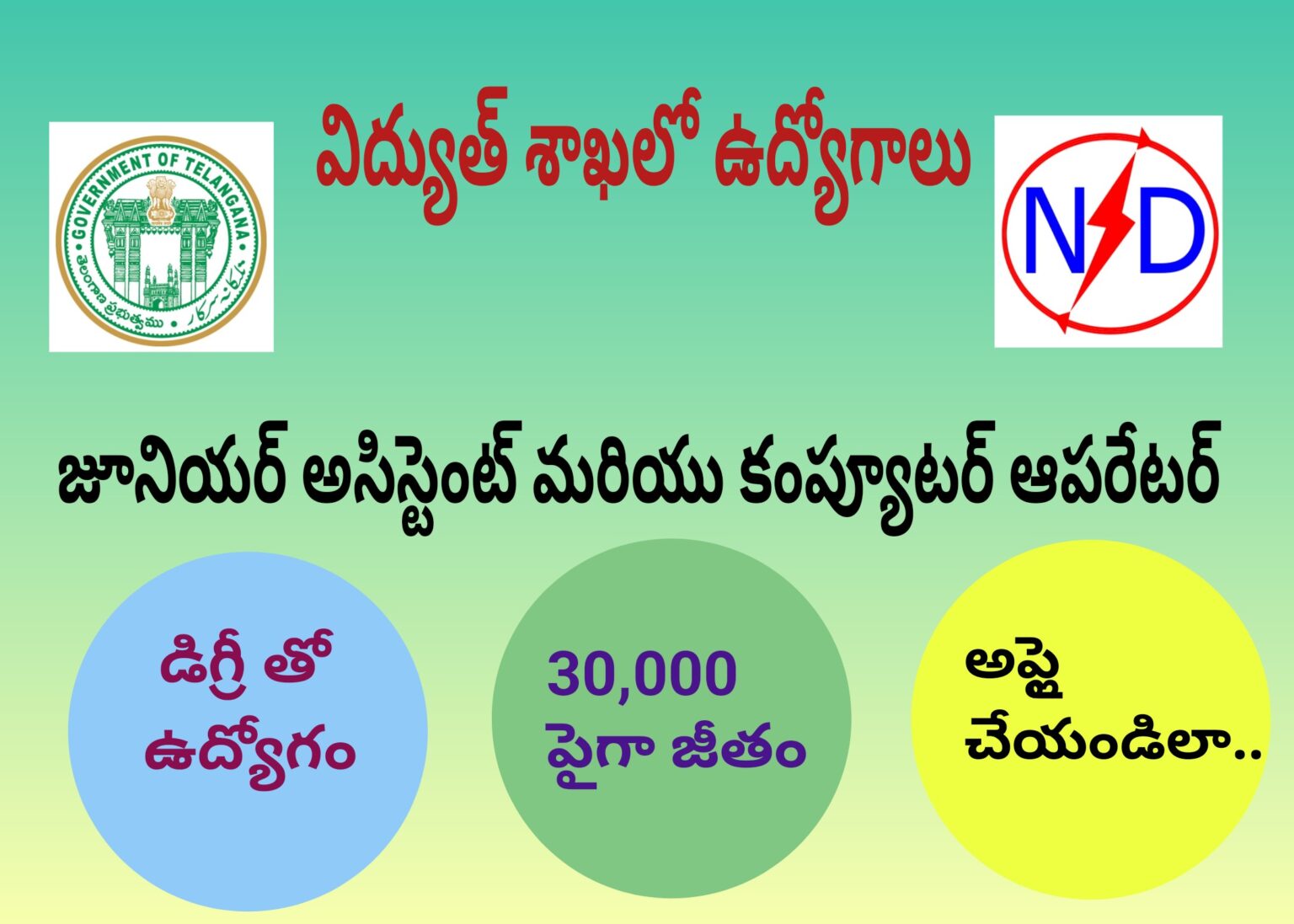 TSNPDCL NOTIFICATION 2023 - MS Badi