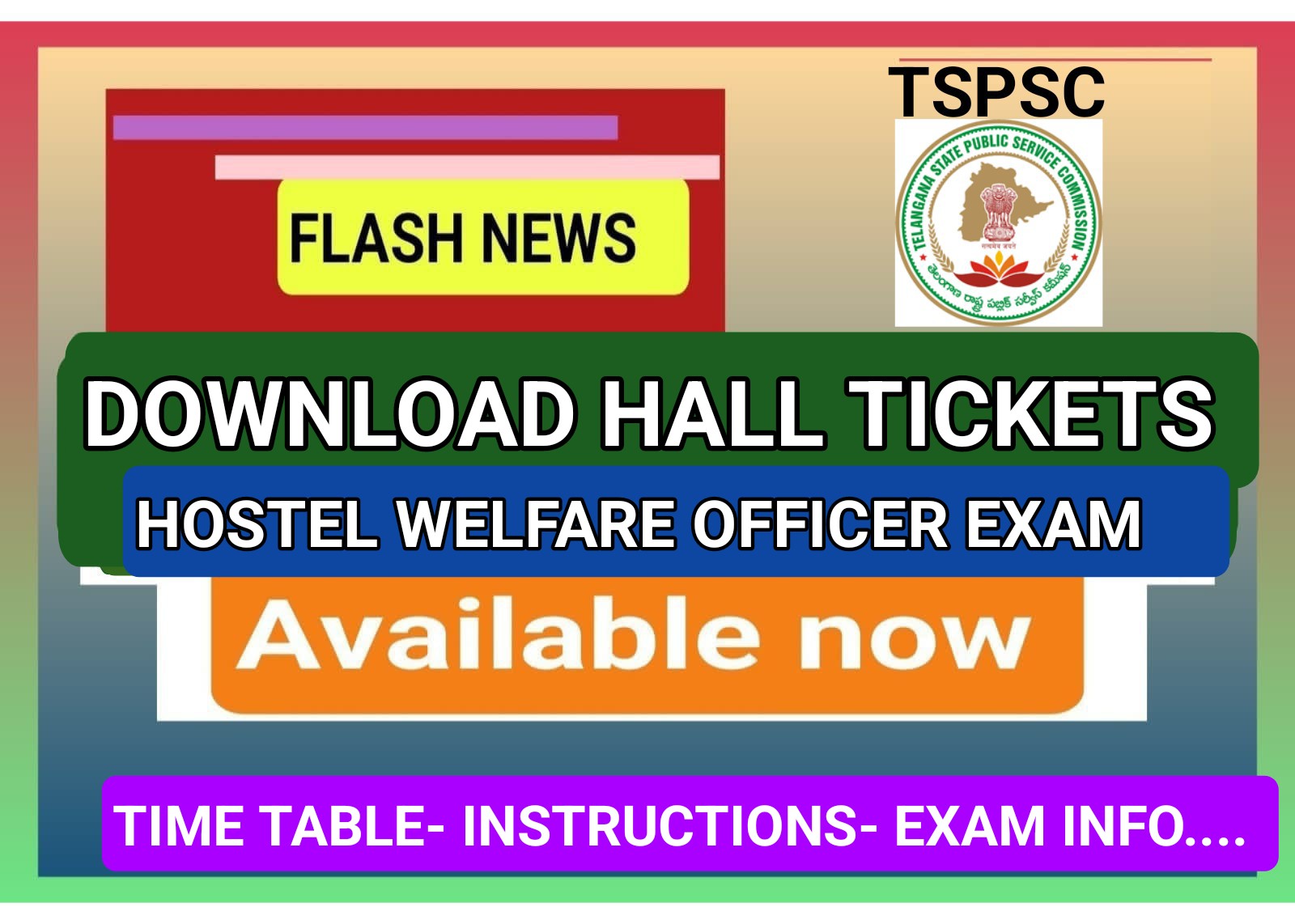 DOWNLOAD HALL TICKET FOR HOSTEL WELFARE OFFICER 25 2022 - MS Badi