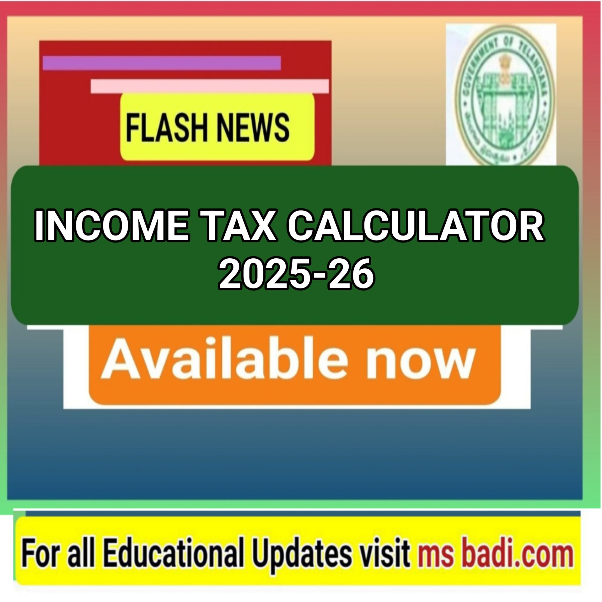 INCOME TAX CALCULATOR - MS Badi